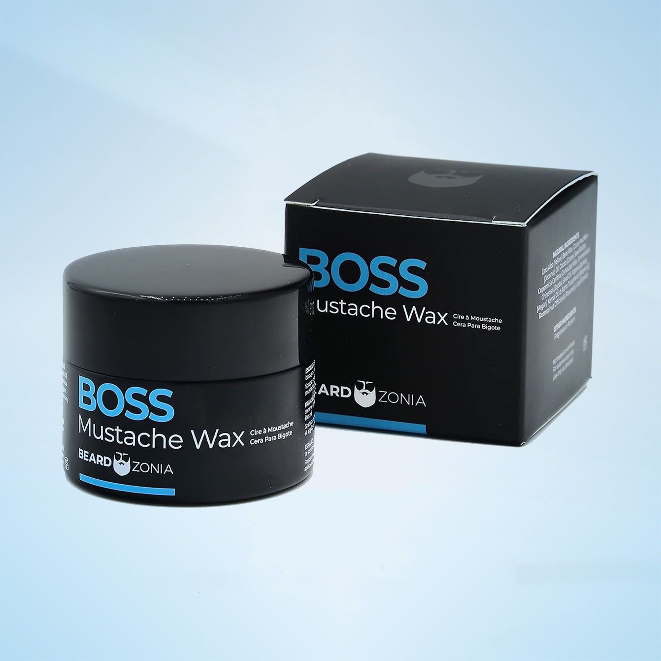 BOSS Mustache Wax, All Natural Ingredients, Vegan, Alcohol Free ...
